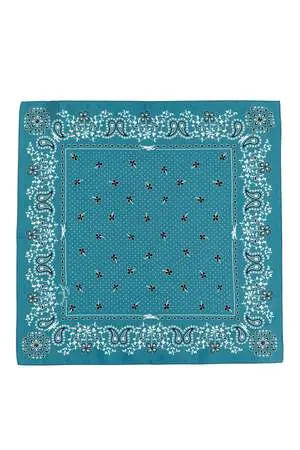 Longchamp French Bandana Print Silk Scarf