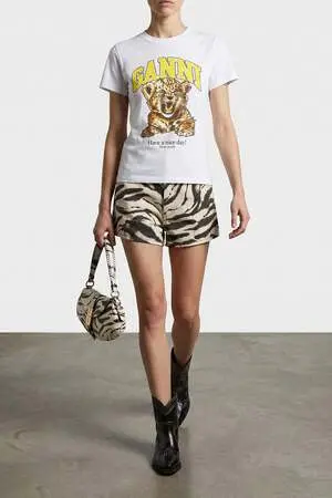 GANNI Shoulder Bag With Butterfly Hardware
