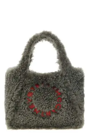 Stella McCartney Logo Faux Shearling Tote