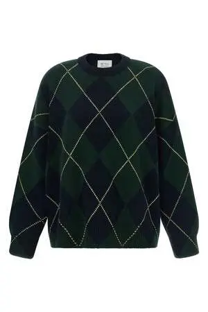BE YOU Argyle Crewneck Sweater