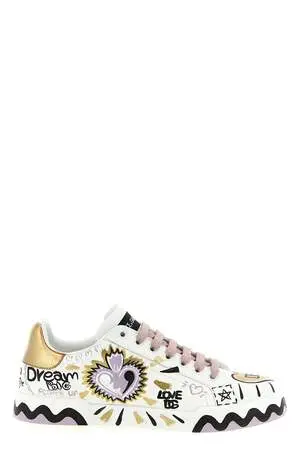 Dolce & Gabbana Portofino Sneakers With Graphic Print - Multi