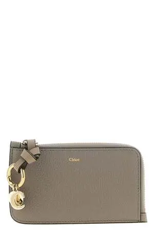 Chloé Alphabet Card Holder - Gray