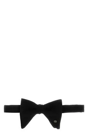 Gucci Silk Crêpe Bow Tie - Black