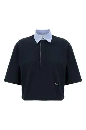 Stella McCartney Polo Shirt 'piquet Cropped