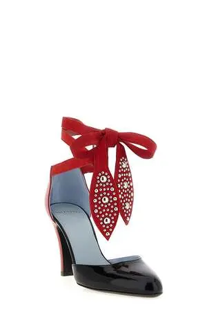 Valentino Garavani Vg Foliefoliage Ankle Strap 85' Heels