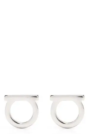 FERRAGAMO Gancini L Earrings - Silver