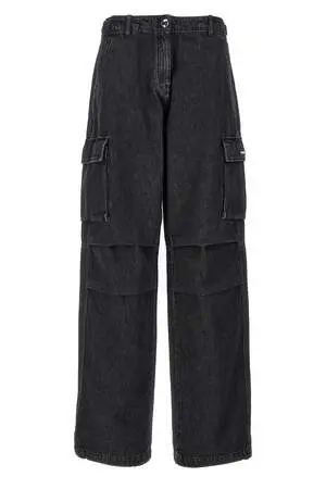 Coperni Denim Wide Leg Cargo' Jeans - Black