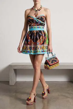 Dolce & Gabbana Keira Sandal With Woven Texture