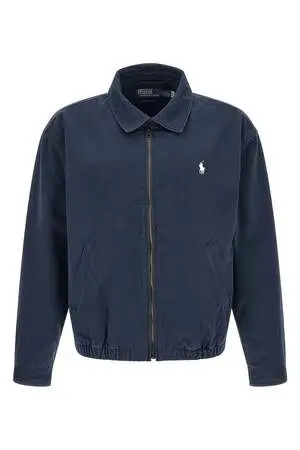 Polo Ralph Lauren Embroidered Pony Logo Blouson - Blue