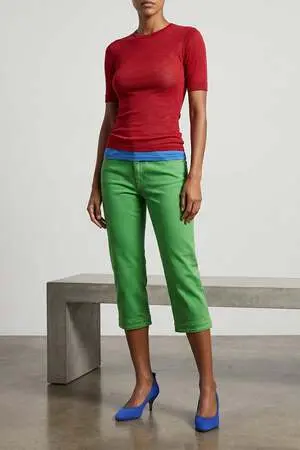 Versace T-shirt With Ribbed Construction