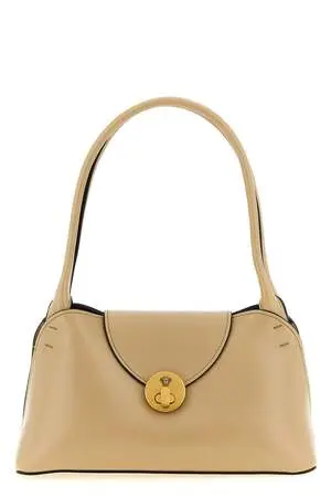 Versace Vivian' Leather Shoulder Bag - Beige