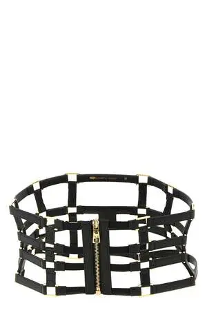Elisabetta Franchi Cage Strap Corset Belt