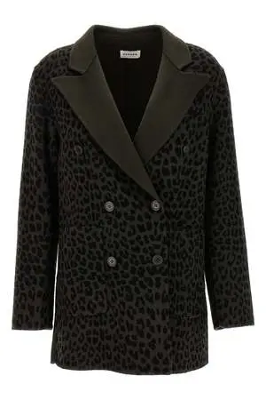 P.a.r.o.s.h P. A.r. O.s. H. Cardigan 'double Stampa Leopardo - Green
