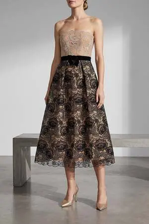 Elie Saab Guipure Lace Dress