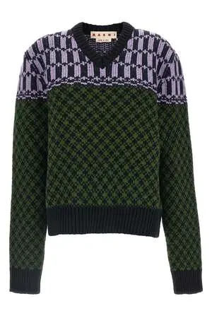 Marni Geometric Knit Sweater - Multi