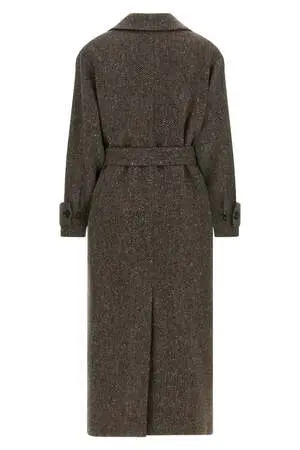 Kiton Chevron Wool Coat