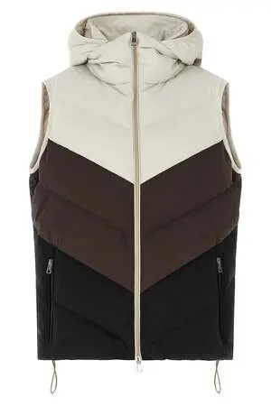 Kiton Chevron Quilted Vest - Multi
