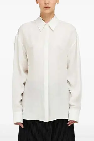 FERRAGAMO Silk Shirt With Monogram Pattern