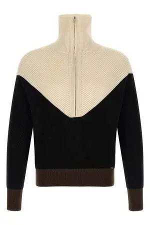 Kiton Color-block Sweater - Black