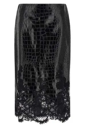 Ermanno Scervino Lace Skirt - Black