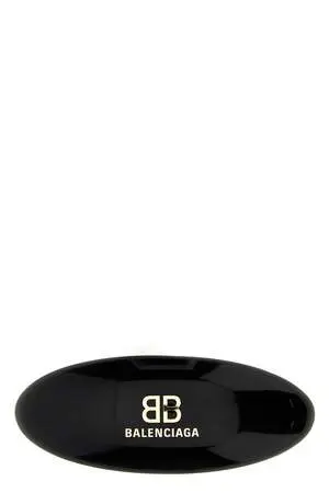 Balenciaga Hair Accessory 'logo Hair Clip - Black