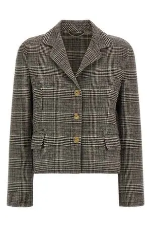 ERMANNO SCERVINO Cropped Check Blazer