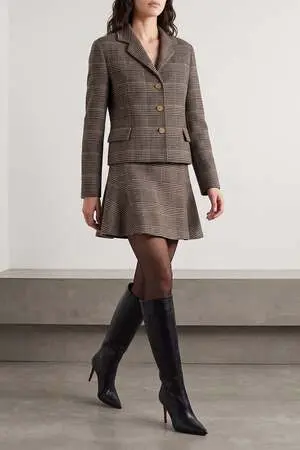 Ermanno Scervino Cropped Check Blazer