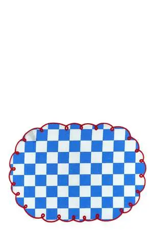 BITOSSI Dama' Set Of 2 Placemats - Blue