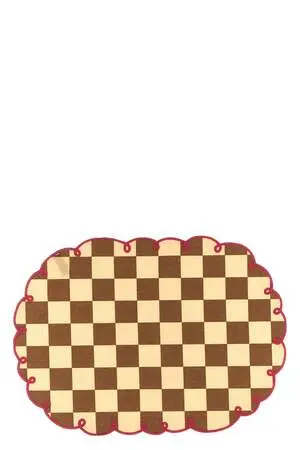 BITOSSI Checkerboard' Placemat Set - Brown