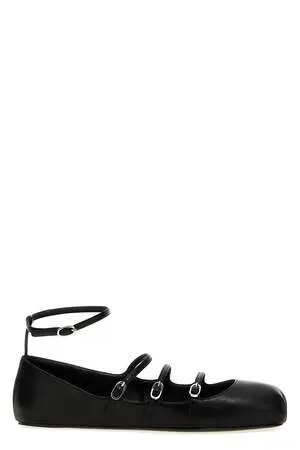 Alexander McQueen Leather Strap' Ballet Flats
