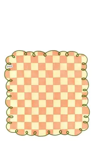 BITOSSI Napkin Set 'ocra/arancio Bordo Verde