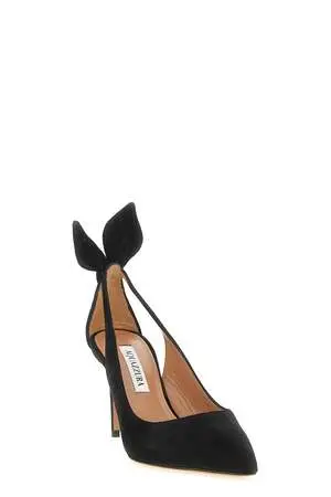 AQUAZZURA Bow Tie 85 Pumps Signature Back Bow Detail