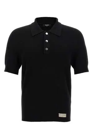 Balmain Pb Label' Polo - Black