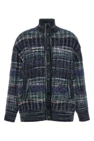 Missoni Check Pattern Maxi-cardigan - Blue