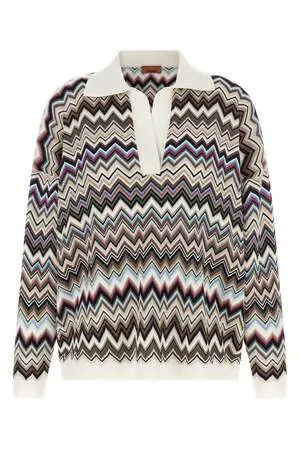 Missoni Zigzag Knit Polo - Multi