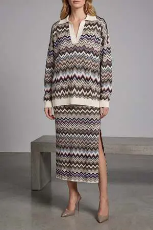 Missoni Zigzag Knit Polo