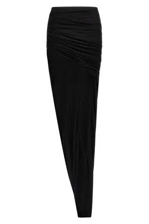 Rick Owens Asymmetric Draped Maxi Skirt