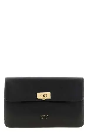 FERRAGAMO Harley Clutch - Black