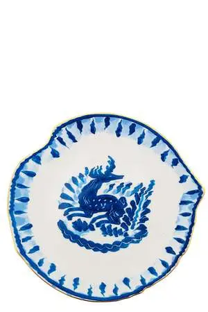 SELETTI Dessert Plate 'classics On Acid Deer - Multi