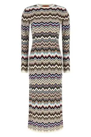 Missoni Chevron Knit Long Dress - Multi