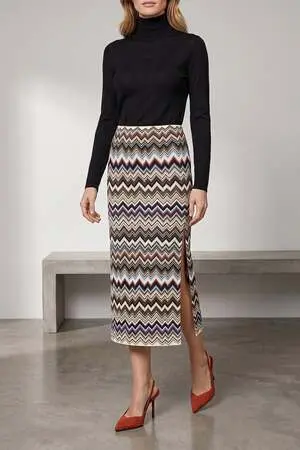 Missoni Chevron' Midi Skirt