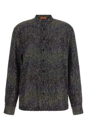Missoni Band Collar Sequined Shirt