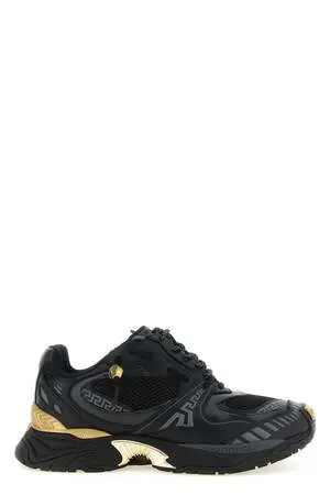 Versace Mesh And Leather Sneakers - Multi