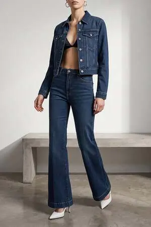 7 For All Mankind Darted Shrunken' Jacket