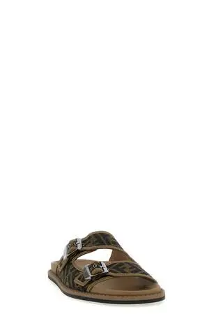 Fendi Sandal With Ff Jacquard Motif