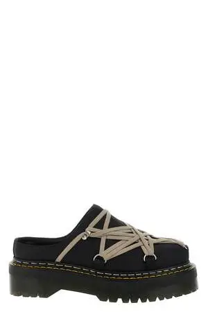 Rick Owens Mule 'quadsolemegalace' Dr. Martens X Rickowens - Black