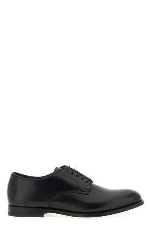 DOUCAL'S Five-eyelet Derby Shoe - Black