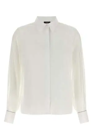Peserico Shirt With Punto Luce Detail - White