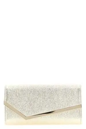 JIMMY CHOO Emmie' Clutch - Gold