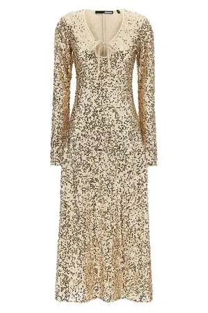 ROTATE BY BIRGER CHRISTENSEN Dress 'net Sequins Midi Ls
